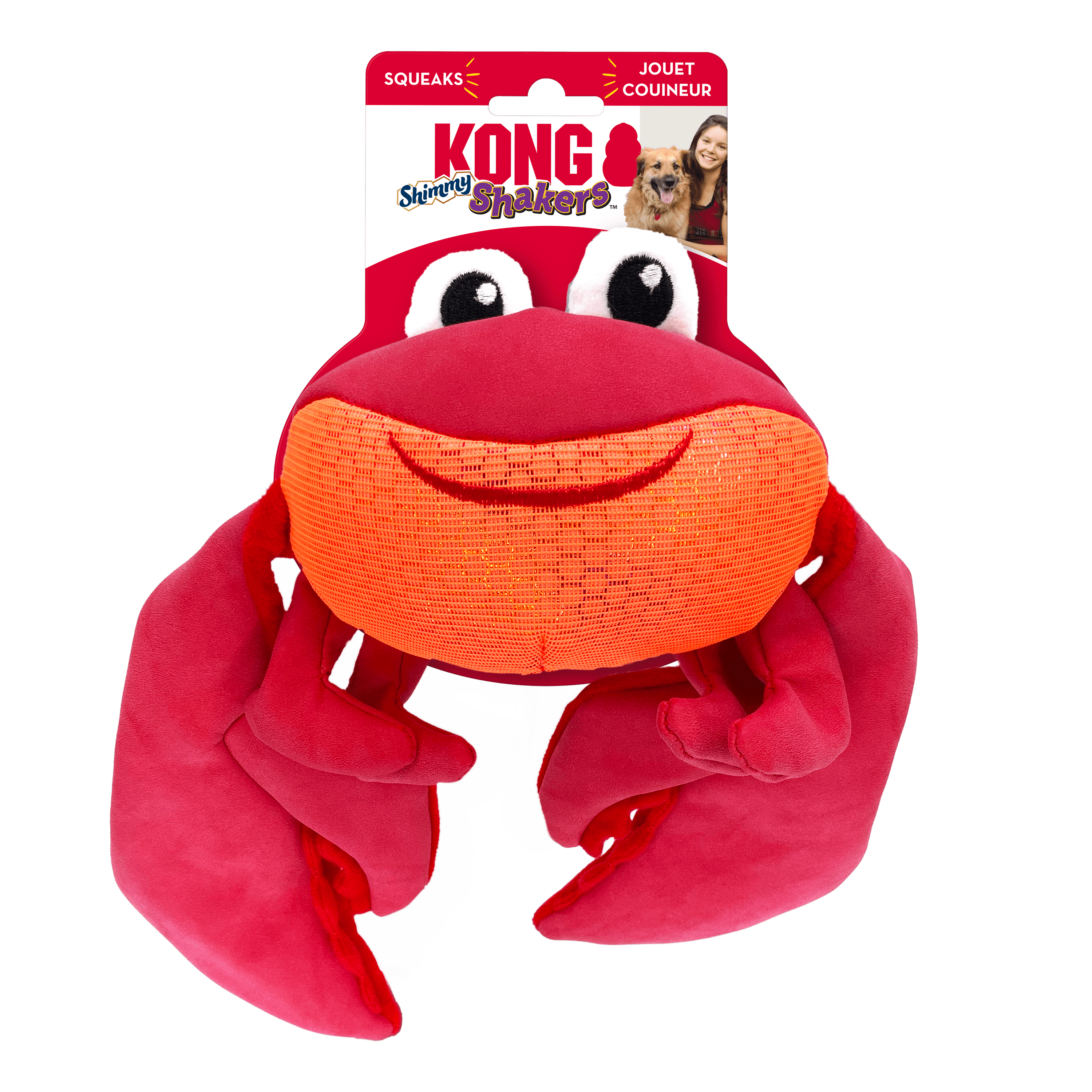 Kong Shakers Shimmy, Le Crabe - Heidi & Cie pour Chiens & Chats